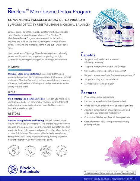 Bioclear™ Microbiome Detox Program – Biocidin Botanicals