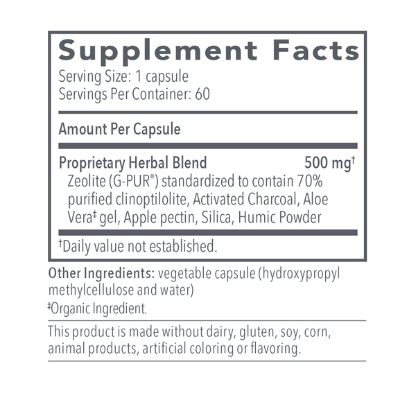 GI Detox®+ - Zeolite (G-PUR®), Charcoal & Herbal Formula – Biocidin ...