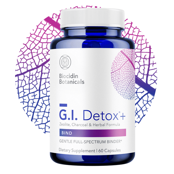 GI Detox®+ - Zeolite (G-PUR®), Charcoal & Herbal Formula – Biocidin ...