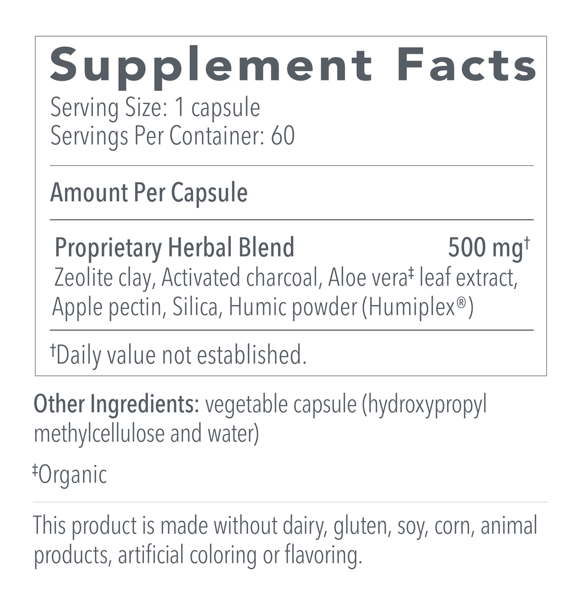 GI Detox+® - Zeolite, Charcoal & Herbal Formula – Biocidin Botanicals