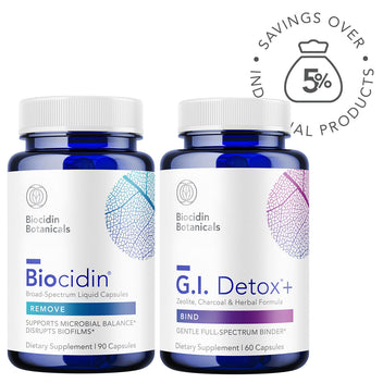 GI Detox+® - Zeolite, Charcoal & Herbal Formula – Biocidin Botanicals